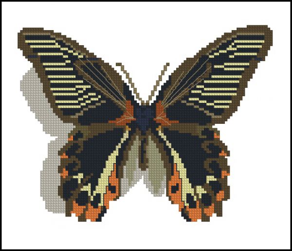ChM 2001-06 Papilio rumanzovia- схемы для вышивки бабочек